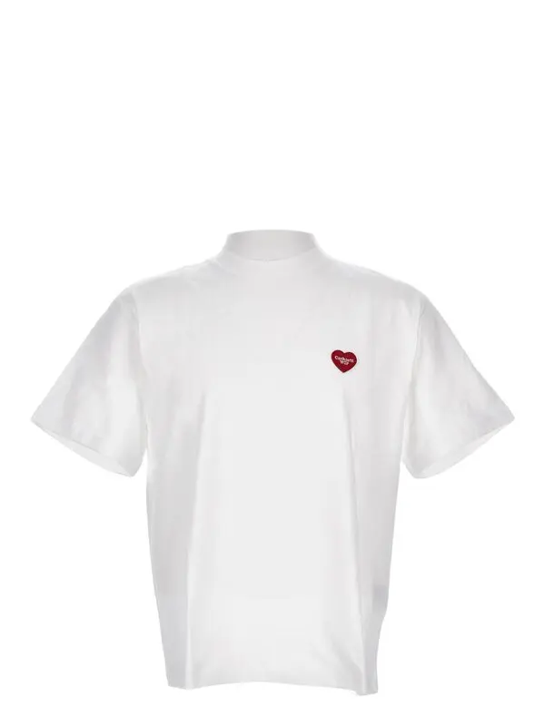 Carhartt Work In Progress T-shirt With Heart Graphic - White
