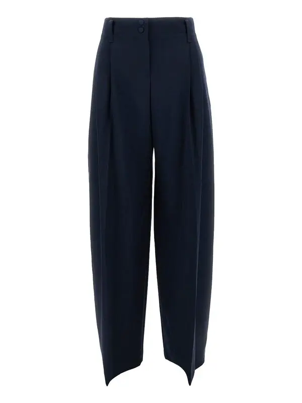 Alexander McQueen Wide Leg Trousers - Blue