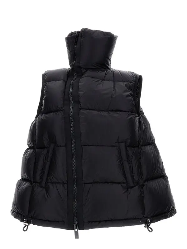 Sacai Quilted Puffer Gilet - Black