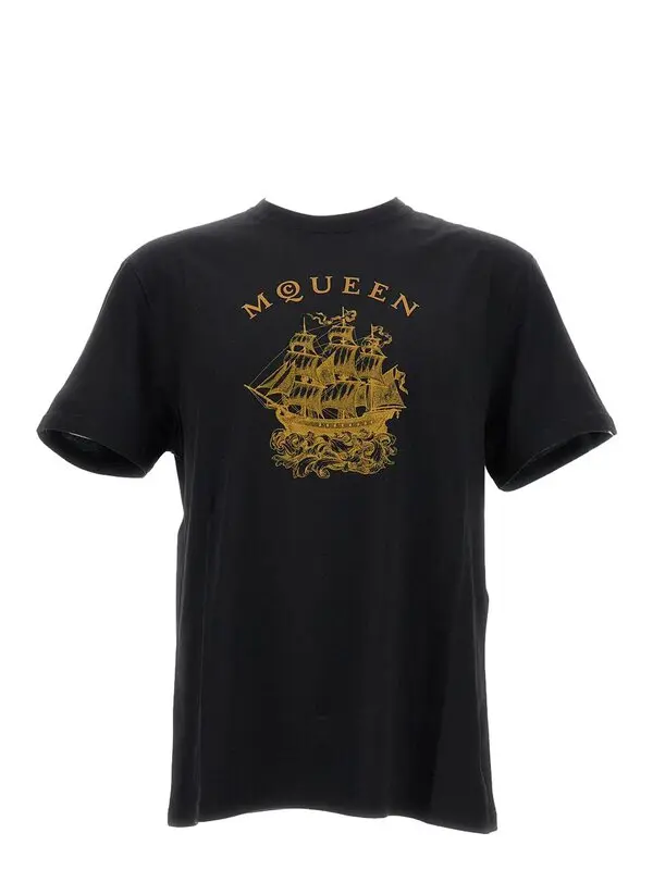 Alexander McQueen Cotton T-shirt - Black