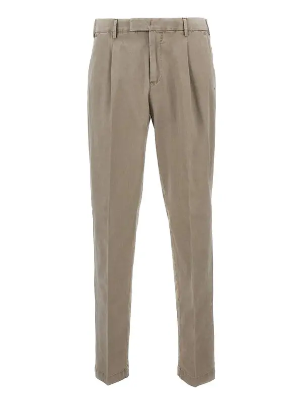 PT TORINO Pleated Trousers - Beige