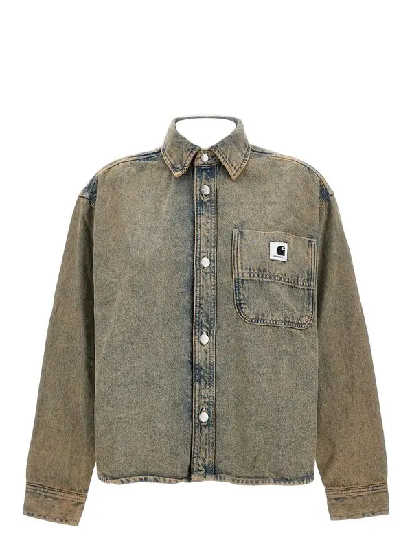 Carhartt Work In Progress Denim Shirt - Grey