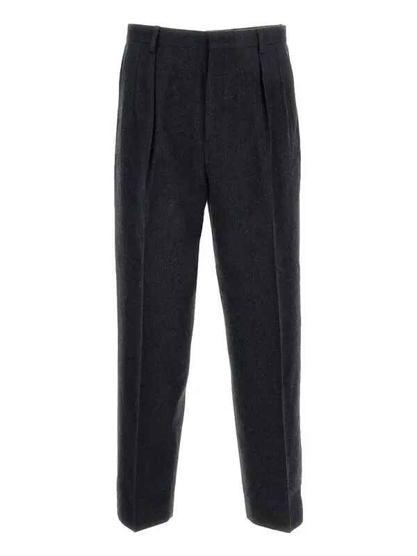 CELLAR DOOR Lucio Flat Front Trousers - Grey