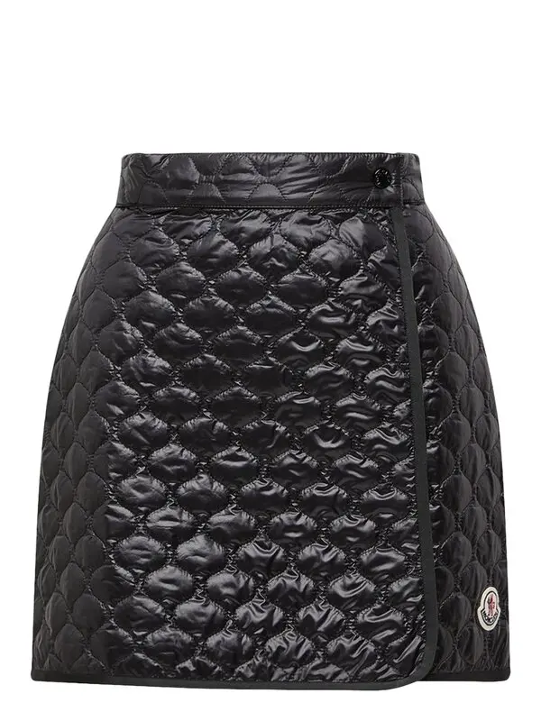 Moncler Mini Quilted Skirt - Black