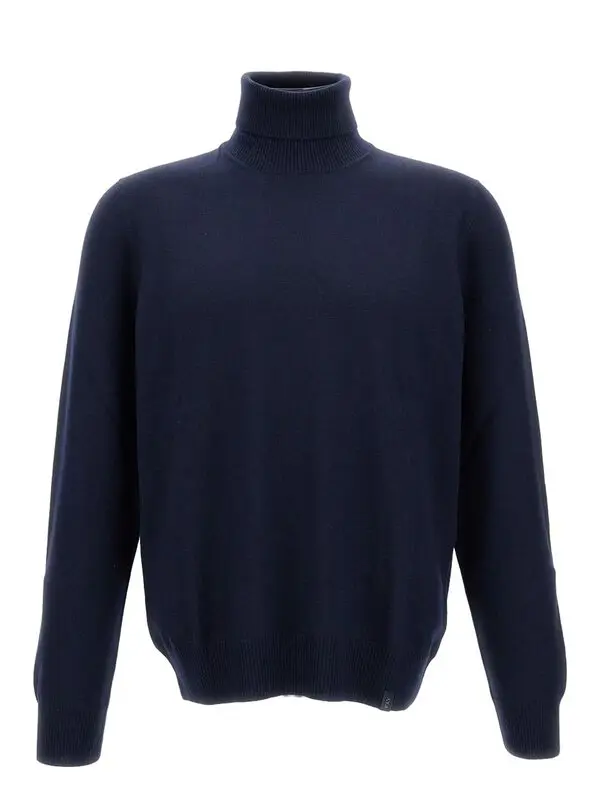 FAY Turtleneck Sweater - Blue