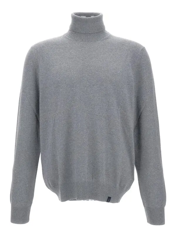 FAY Turtleneck Sweater - Grey