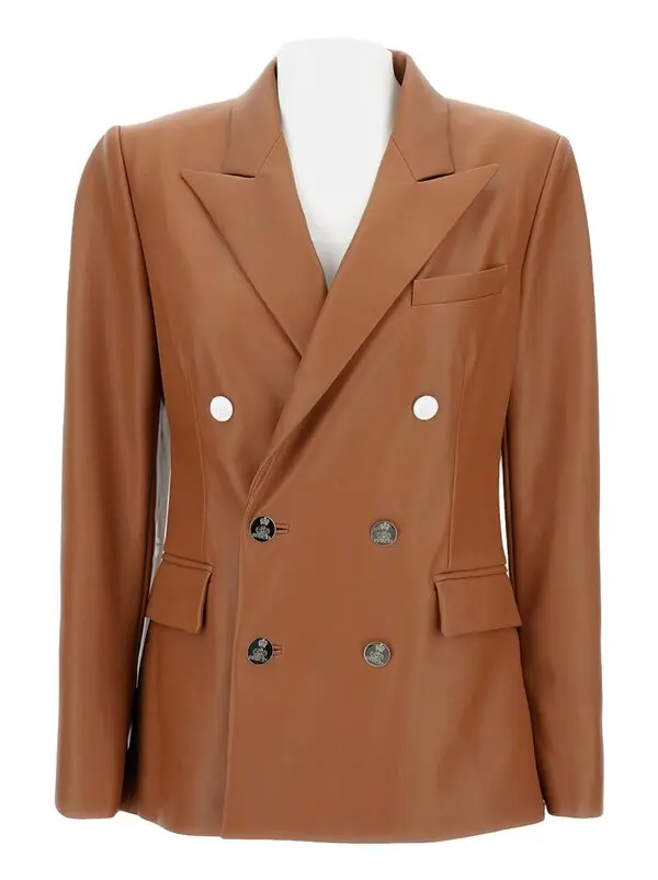 Ralph Lauren Camden Leather Blazer - Brown