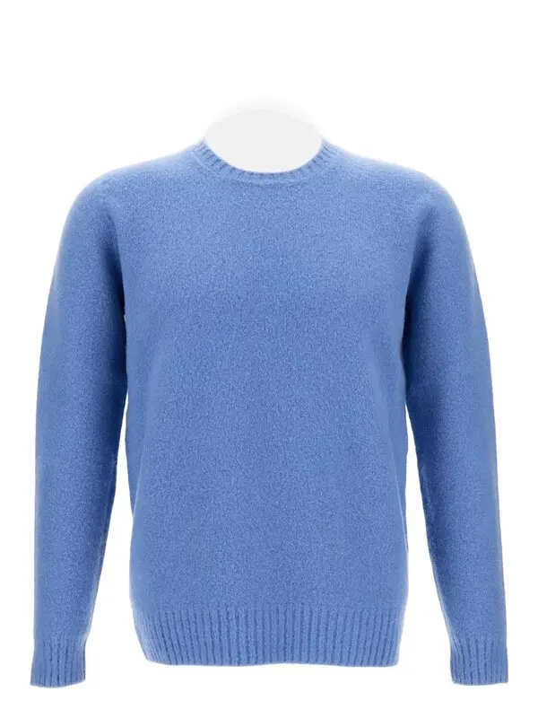 DRUMOHR Brushed Crew Neck Sweater - Sky Blue