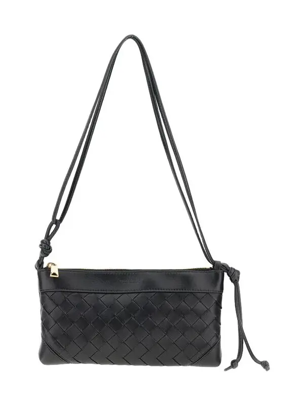 Bottega Veneta Pouch With Adjustable Shoulder Strap - Black
