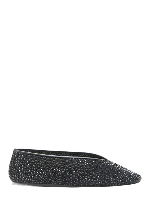 Le Monde Beryl Luna Slipper Crystal - Black