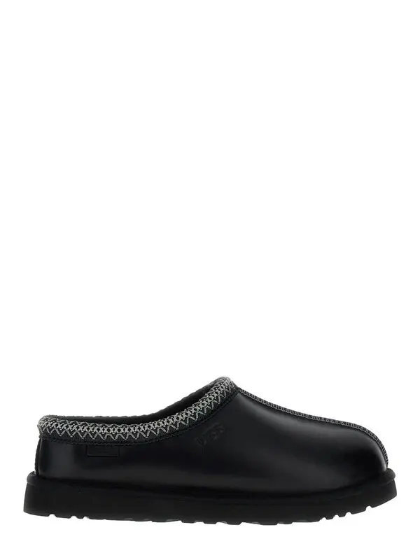 UGG Tasman Leather Slippers - Black