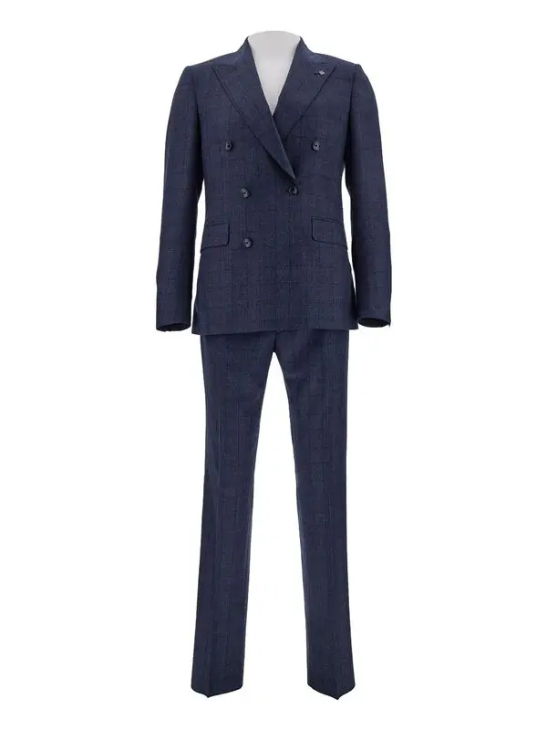 Tagliatore Bruce Suit In Virgin Wool - Blue