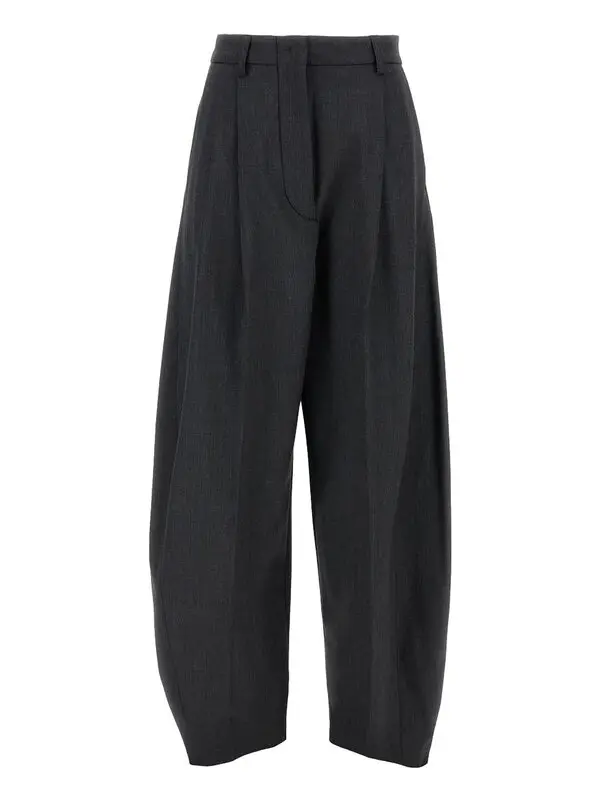 THELATEST Wide Leg Trousers - Black