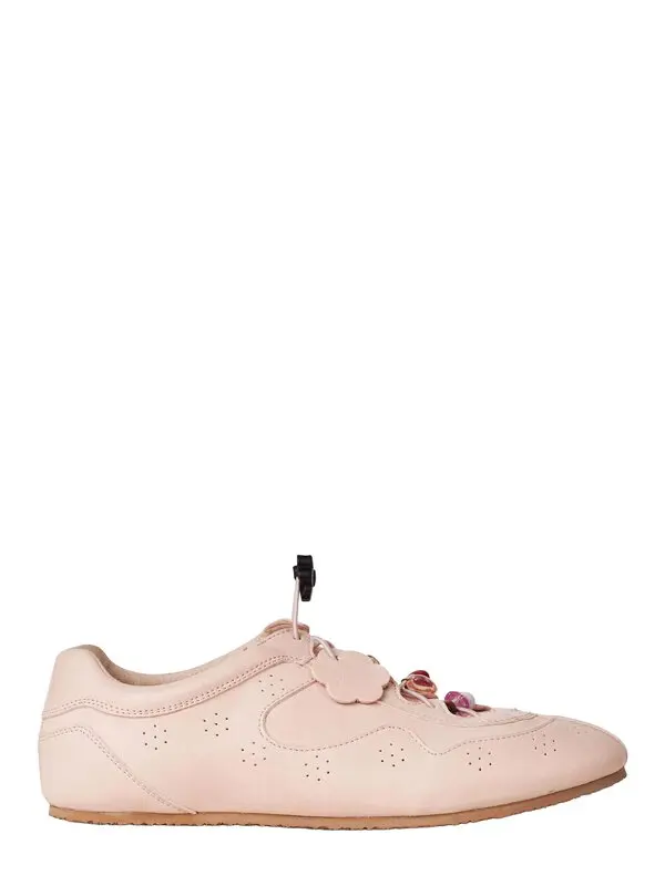 Cecilie Bahnsen Blaise Leather Sneakers - Rose