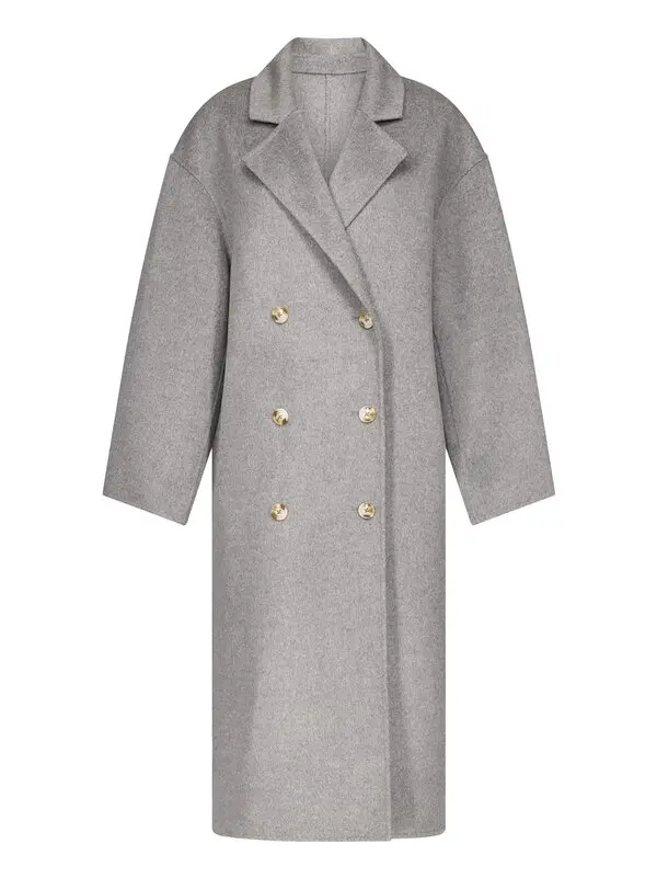 Loulou De Saison Borneo Lds Long Coat - Grey