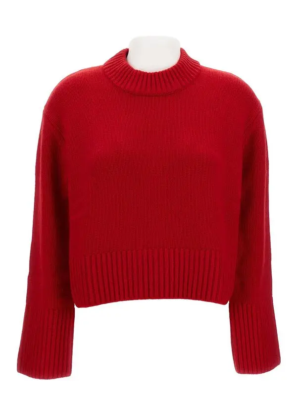 LISA YANG Wool Crewneck Sweater - Red