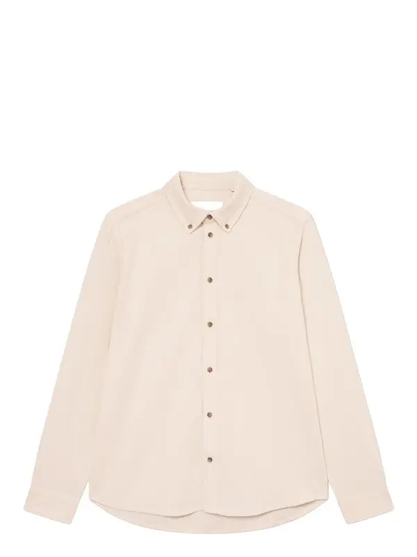 LES DEUX Konrad Pinwale Corduroy Shirt - White