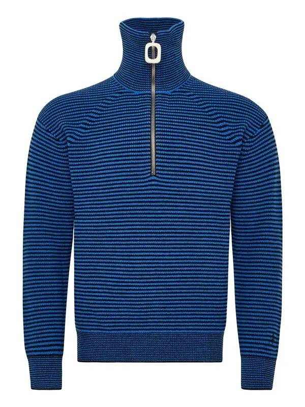 JW Anderson Half-zip Turtleneck - Blue