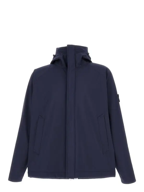 Stone Island Waterproof Recycled Polyester Jacket - Blue
