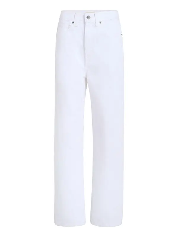 Khaite Bonnie Straight Leg Jeans - White