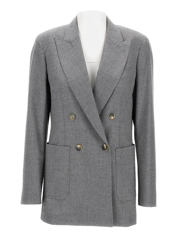 Max Mara Harald Wool-blend Blazer - Grey