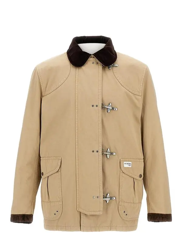 FAY Archive Jacket With Four Hooks - Beige