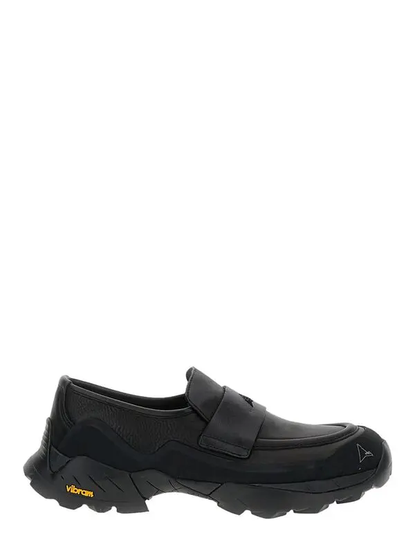 ROA Leather Loafer - Black