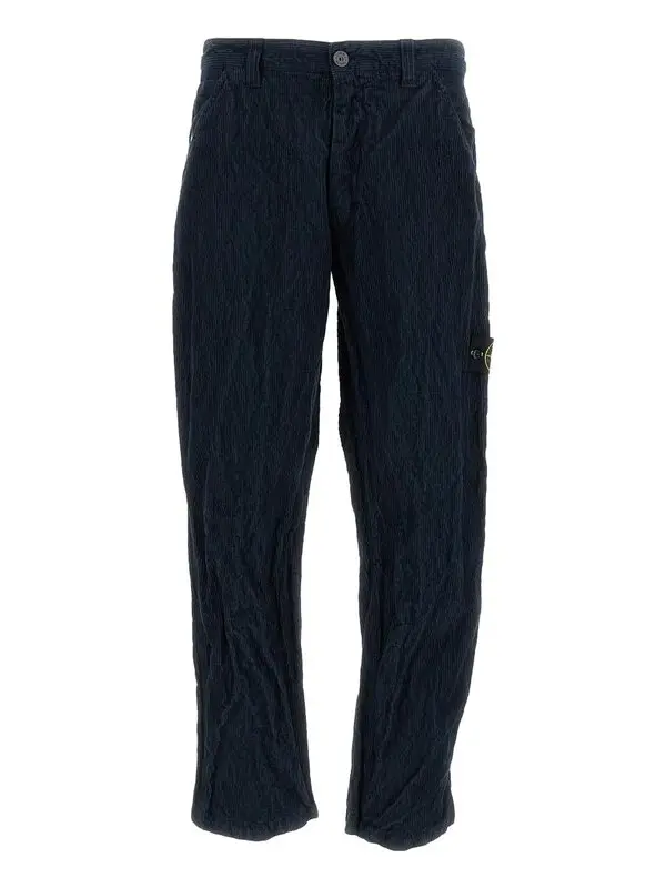 Stone Island Corduroy Trousers - Blue