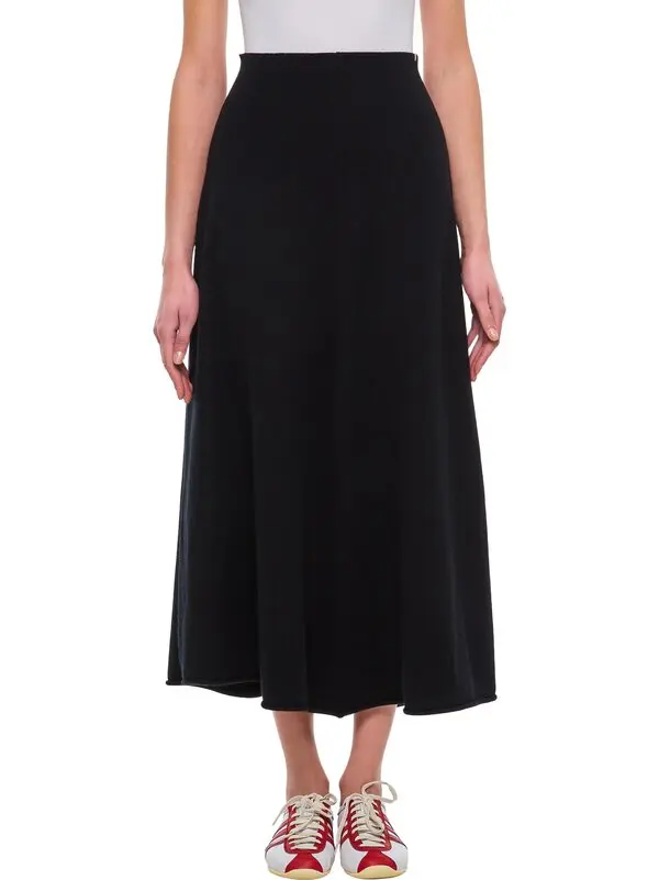 EXTREME CASHMERE X Ease Cashmere Stretch Skirt 2.26 - Black