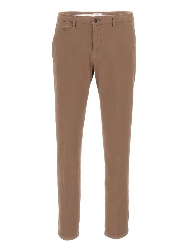 BRIGLIA 1949 Tailored Trousers - Brown