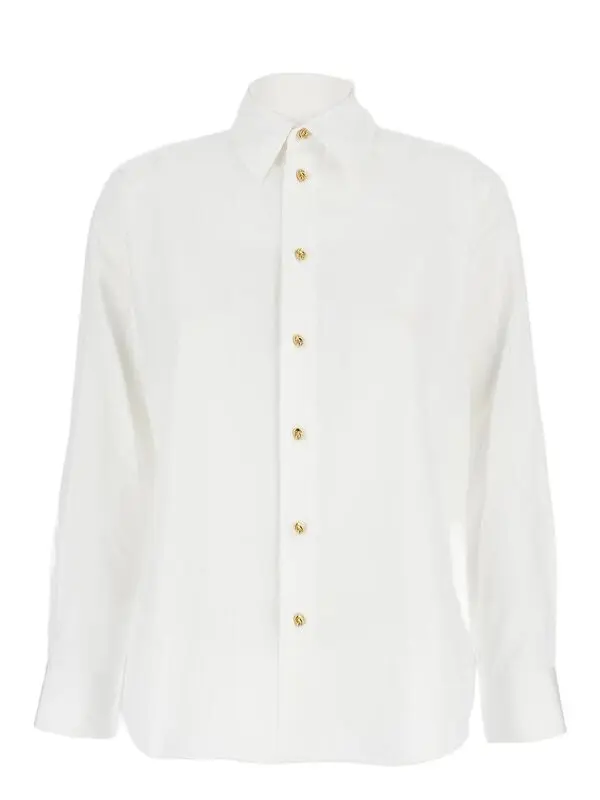 Bottega Veneta Classic Poplin Shirt - White