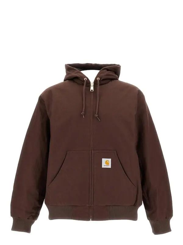 Carhartt Work In Progress Active Jacket 'dearborn' Canvas - Brown