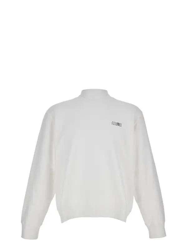 MAISON MARGIELA Cotton Crewneck Sweatshirt - White