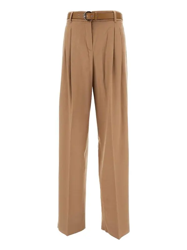 Max Mara Paride Wide Leg Trousers - Brown