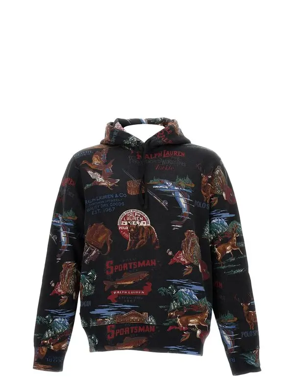 Polo Ralph Lauren Printed Cotton-blend Hoodie - Multicolor