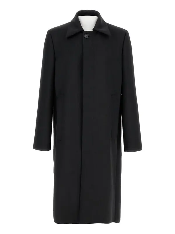 MAISON MARGIELA Tailored Wool-blend Coat - Black