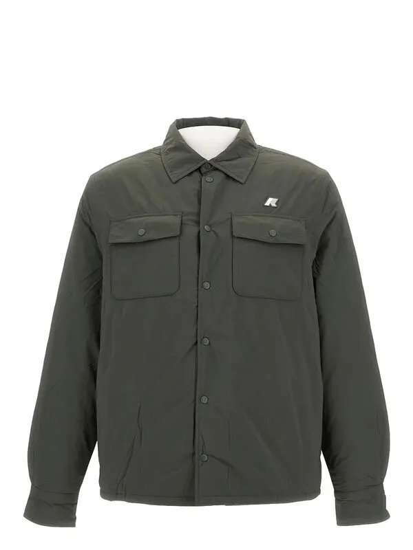 K-WAY Umbert Plain Shirt Jacket - Green