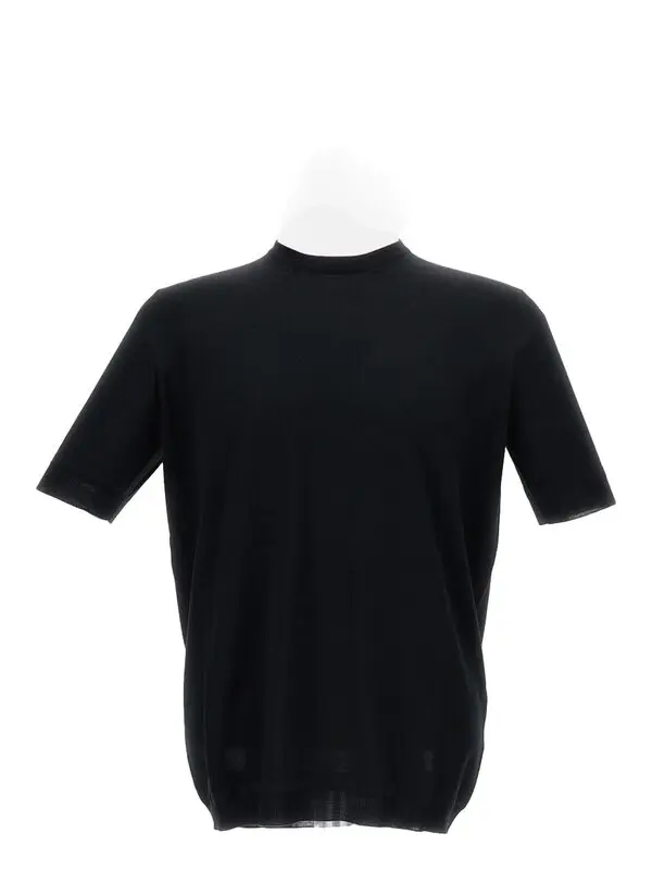 GOES BOTANICAL Tubular T-shirt In Merino Wool - Black