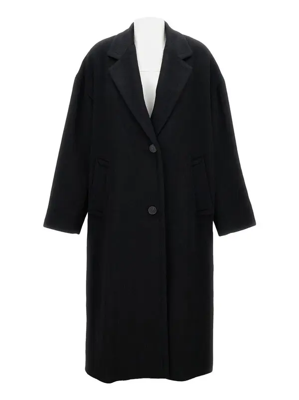 GOLDEN GOOSE Single-breasted Coat - Black