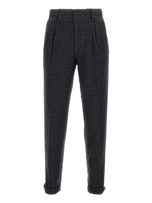 Incotex Tailored Wool Blend Trousers - Grey