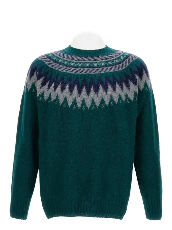 Howlin' Wool Crewneck Sweater - Green