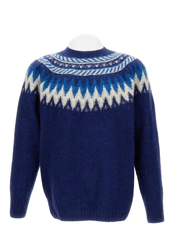 Howlin' Wool Crewneck Sweater - Blue