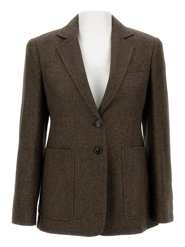 Max Mara Wool Blend Blazer - Brown