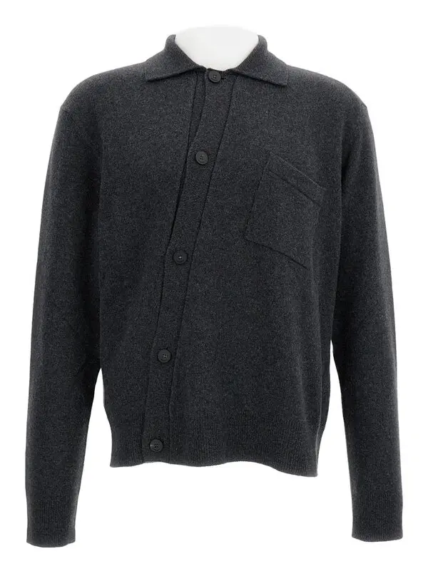 Jacquemus Cardigan La Maille Cuadro - Grey