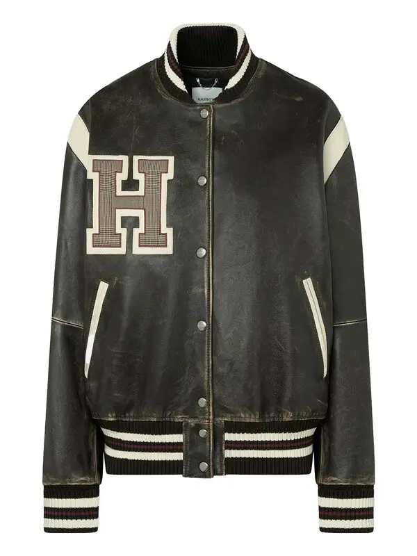 HALFBOY Varsity Bomber - Brown