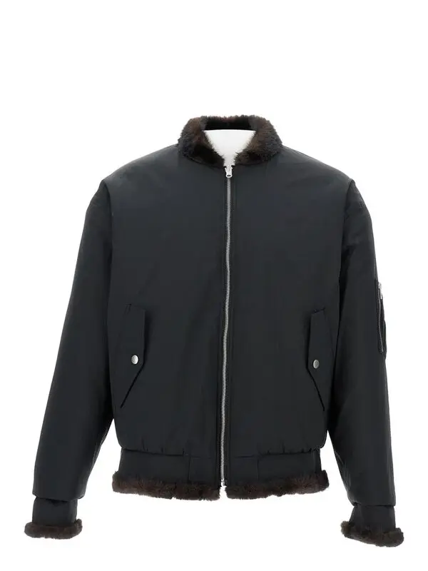 MAISON MARGIELA Reversible Bomber Jacket - Black