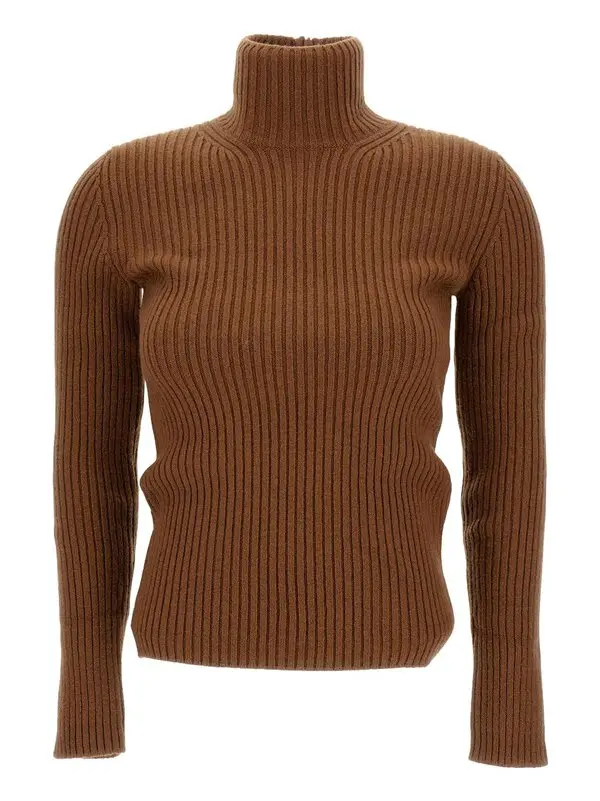 Max Mara Aral Turtleneck Sweater - Brown