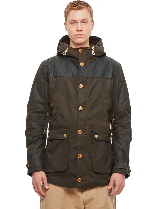 Barbour Game Wax Parka - Green