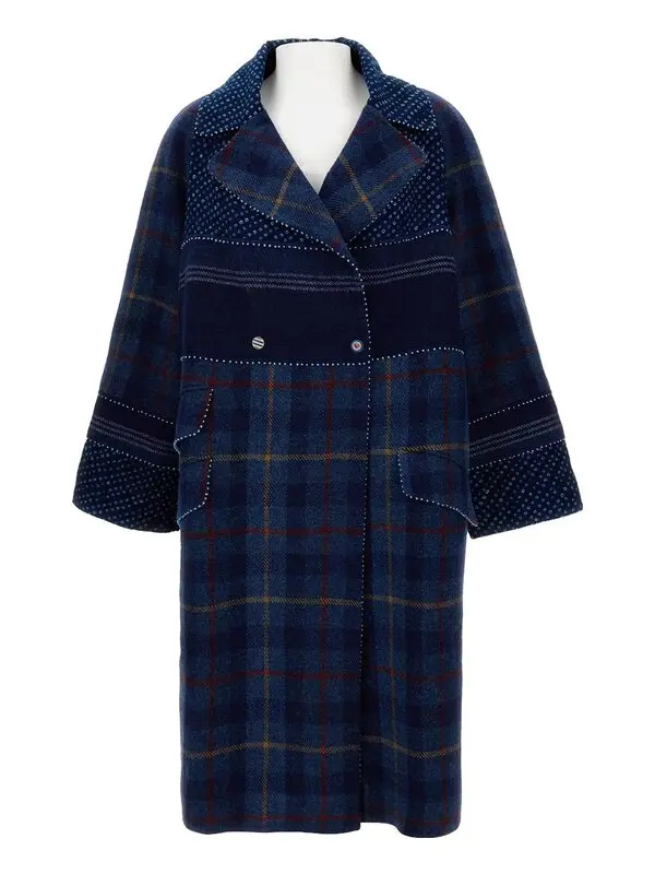 Pero Double-breasted Wool Coat - Blue