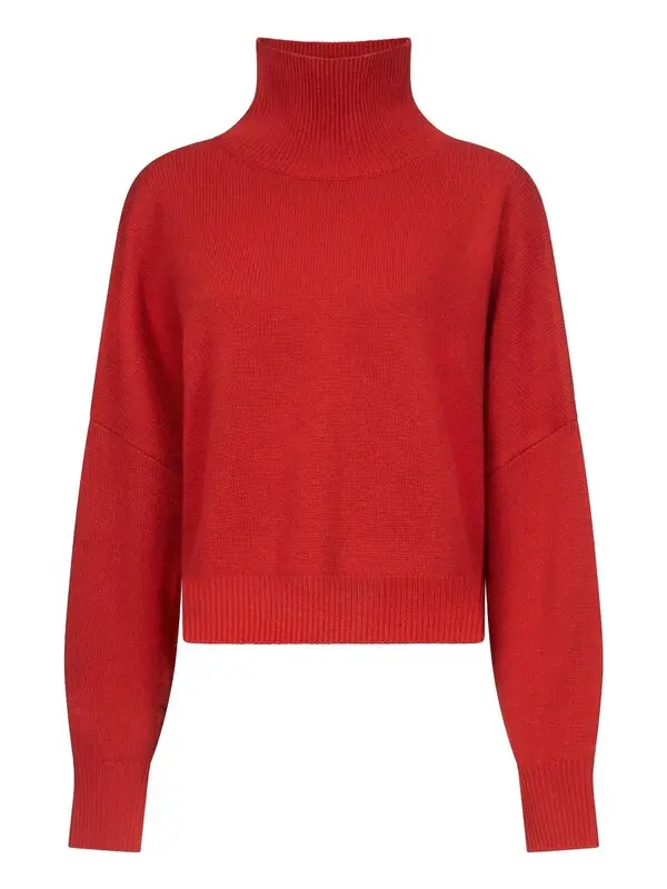 Loulou De Saison Luke Stand High-neck Sweater - Red